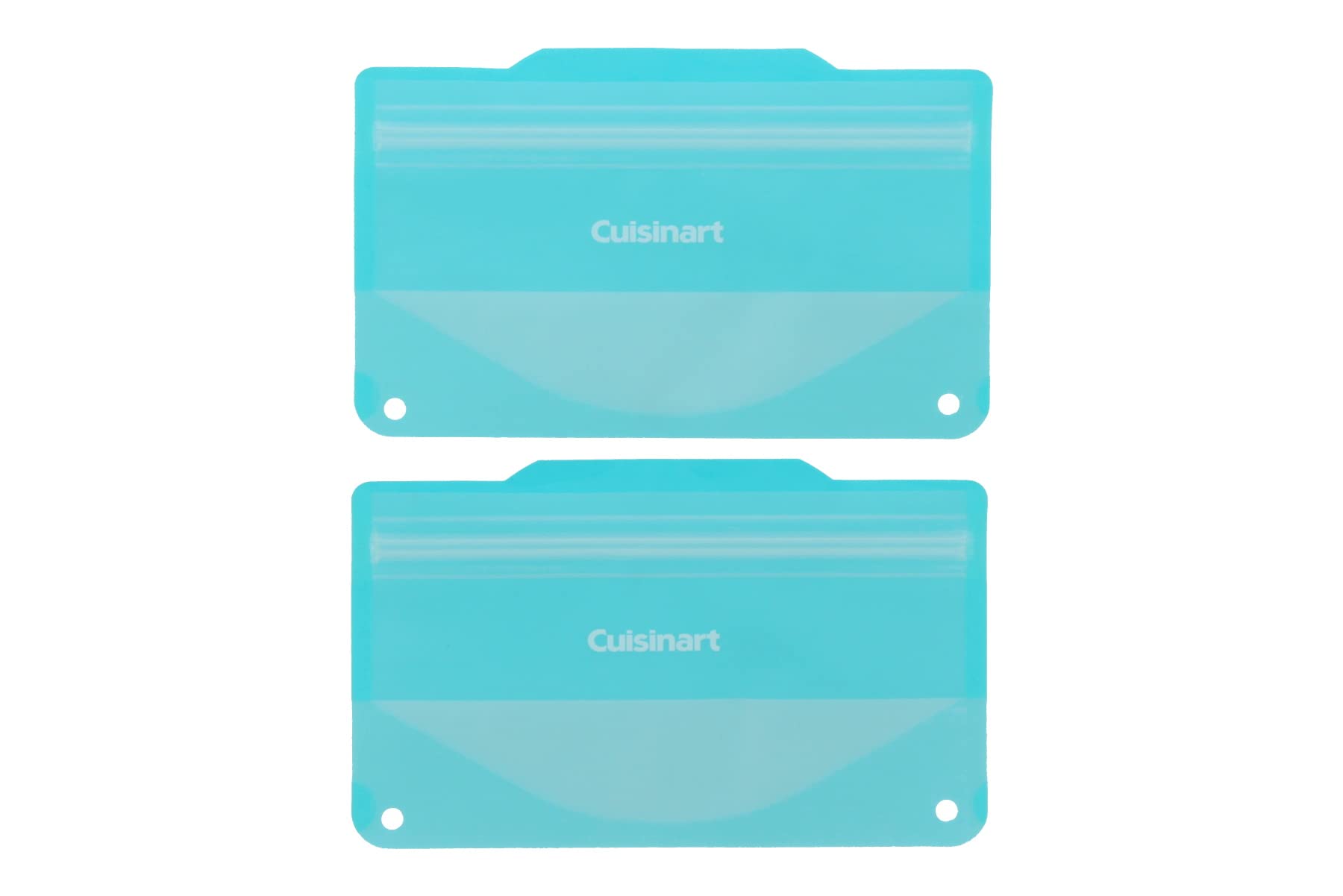 Cuisinart Reusable Food Storage Bags, 4 Pack Teal - Includes 2 Small and 2 Medium Bags