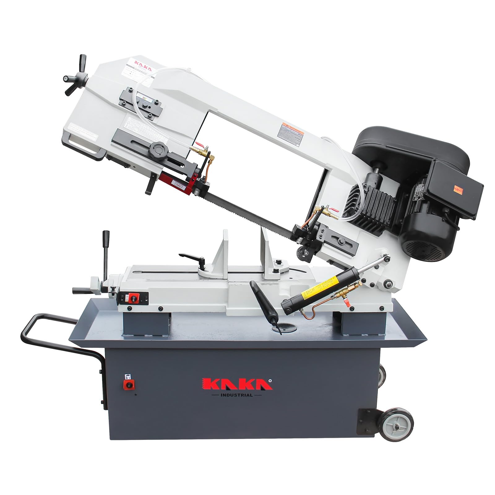 KAKA Industrial BS-912B horizontal bandsaw 9"x12"Horizontal Metal Cutting Band Saw 4 Steps Blade Speed Metal Band Saw, Space Saver Movable Metal Cutting Band Saw 115V&230V Dual Voltage Prewired 1PH