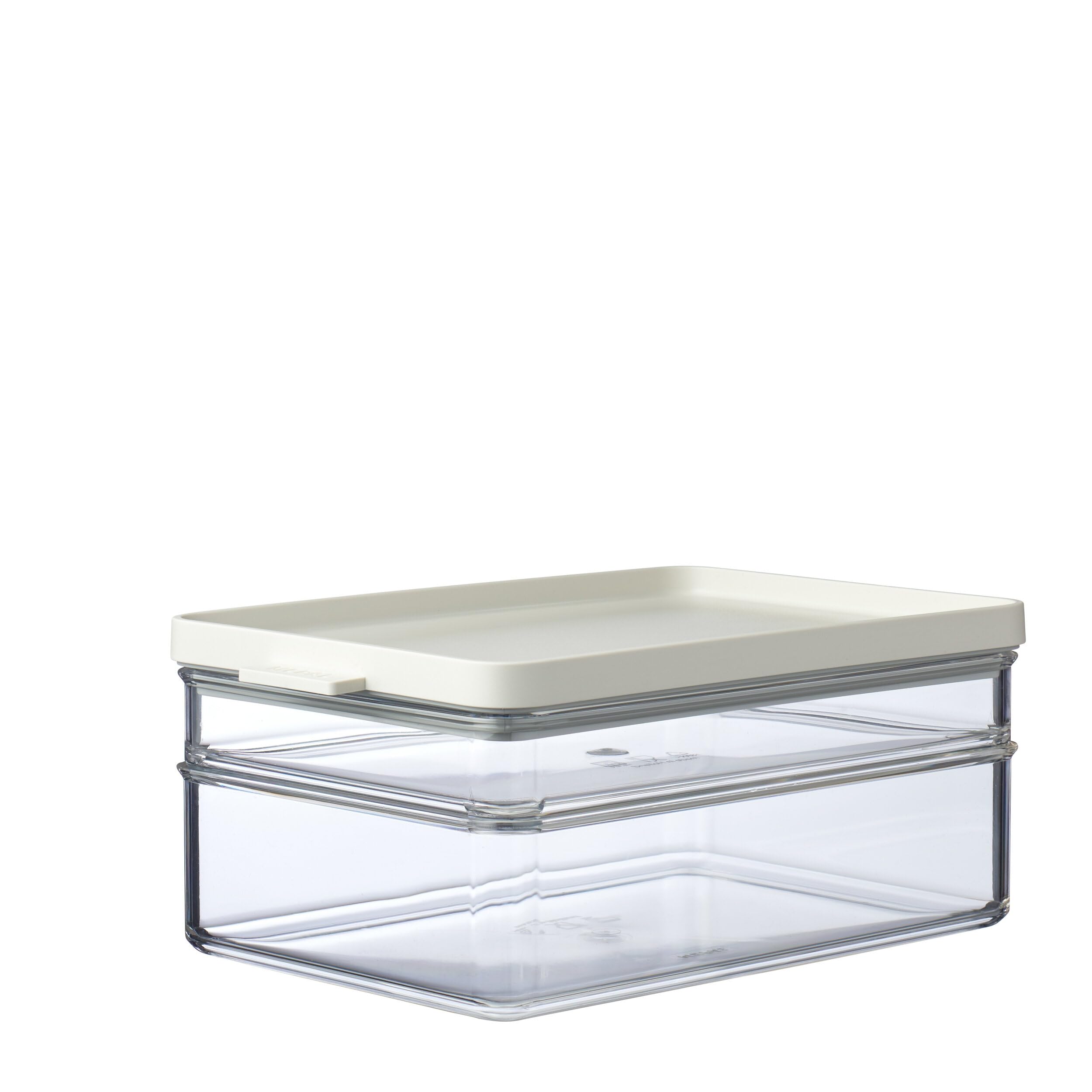 Mepal - Breakfast Fridge Container Duo Omnia – 2-Layer Fridge Box for Storing Cold Cuts & Cheese - Stackable Refrigerator Boxes - Kitchen Storage & Organization - 500 ml & 1200 ml - Nordic Green