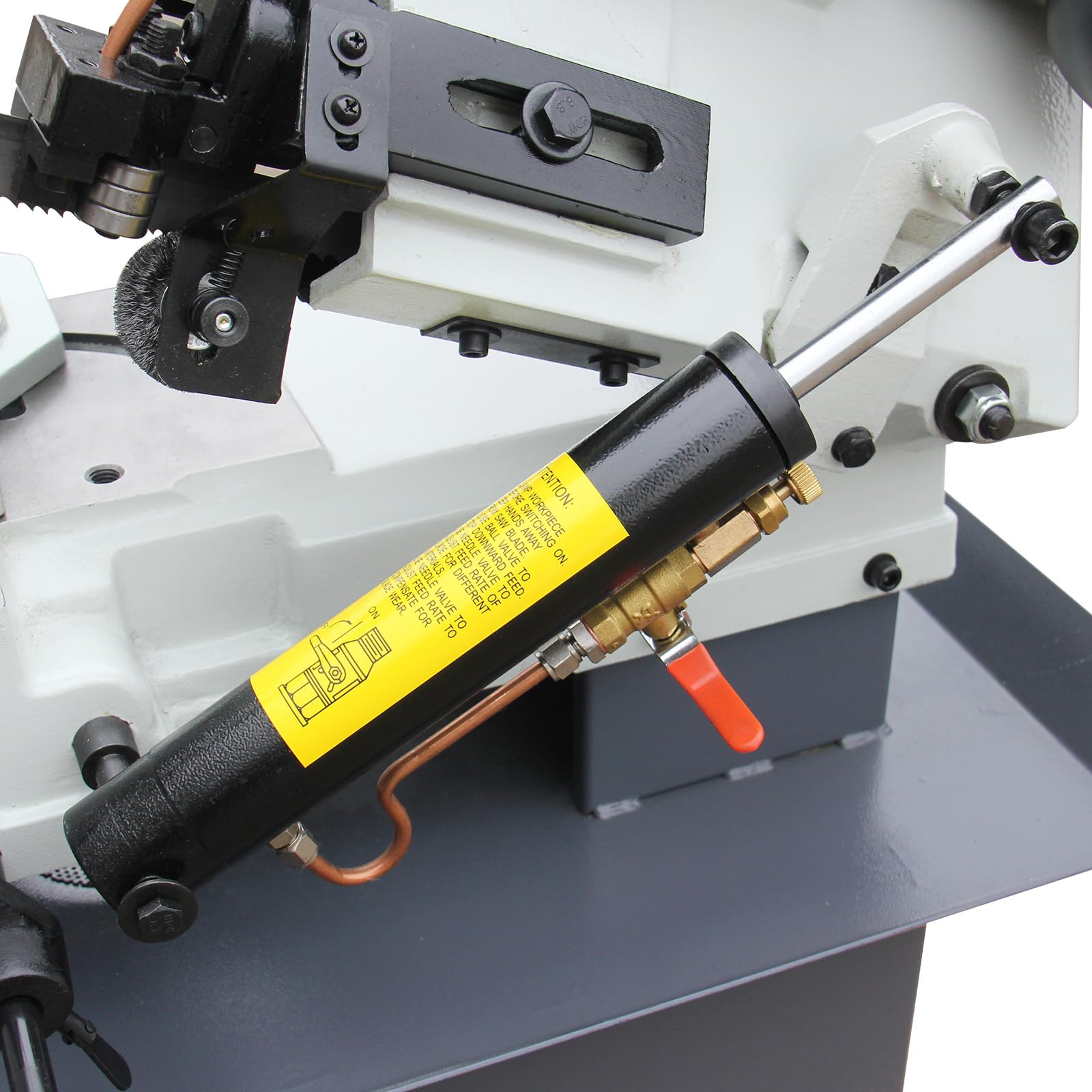 KAKA Industrial BS-912B horizontal bandsaw 9"x12"Horizontal Metal Cutting Band Saw 4 Steps Blade Speed Metal Band Saw, Space Saver Movable Metal Cutting Band Saw 115V&230V Dual Voltage Prewired 1PH