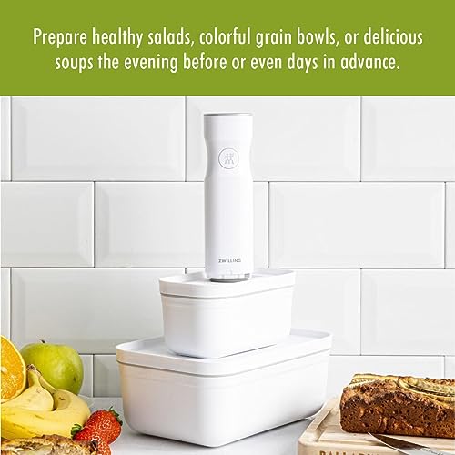 ZWILLING Fresh & Save Medium Lunch Box, Airtight Food Storage Container, Meal Prep Container, BPA-Free, White