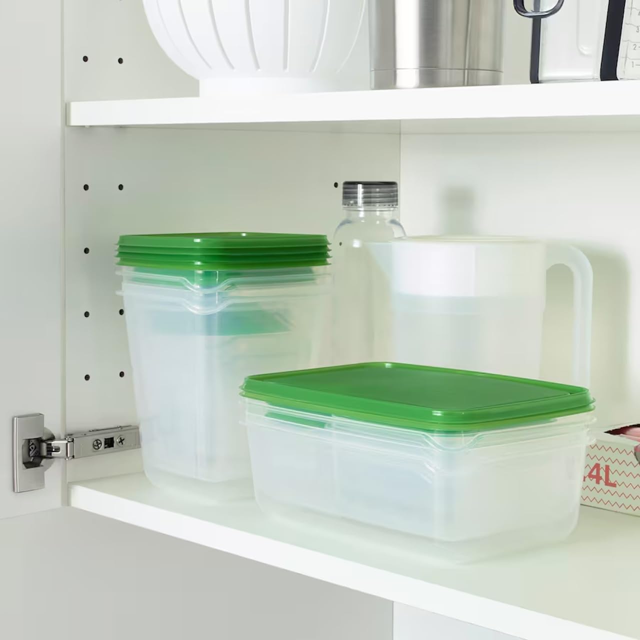 IKEA PRUTA Standard Durable Plastic Storage Food Containers of 17 Pieces For Fridge & Freezer