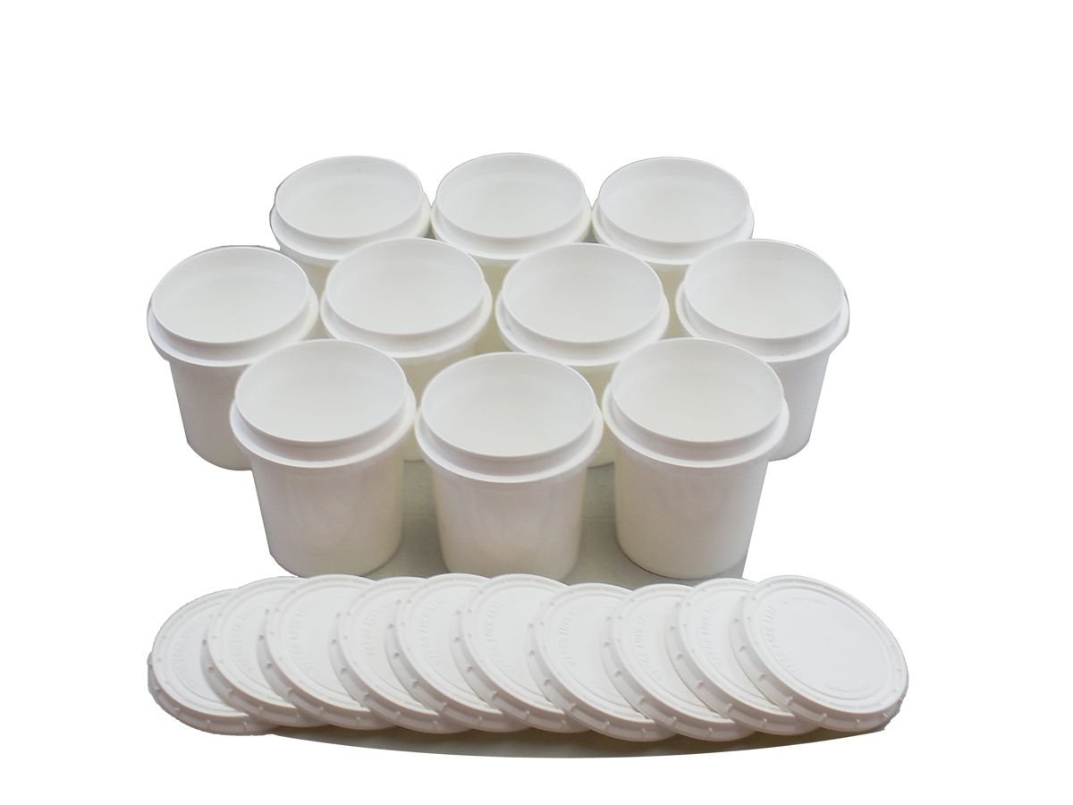 Kling Magnetics Superfos Vapor Lock HDPE Pint (16 oz) Container & Lid - Pack of 10
