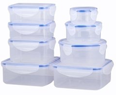 16-Piece Food Storage Set with Snap-Tight Lids - Round and Square