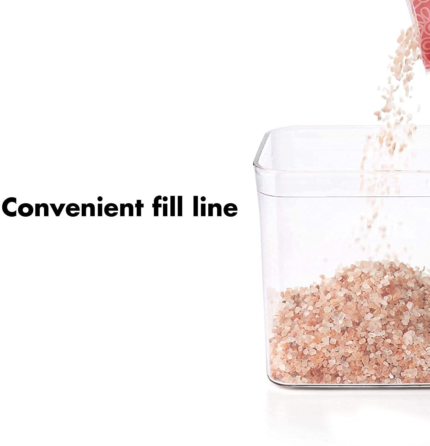 OXO Good Grips POP Container - Airtight Food Storage - 0.4 Qt Square (Set of 4) for Dried Herbs and More