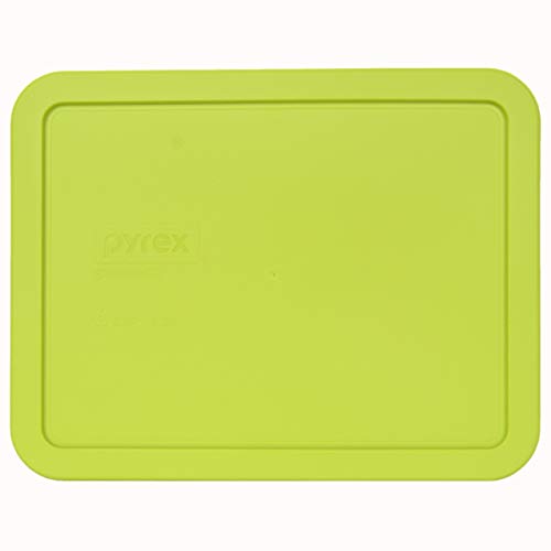 Pyrex 7211-PC 6 Cup Edamame Green Rectangle Plastic Food Storage Lid Made in the USA