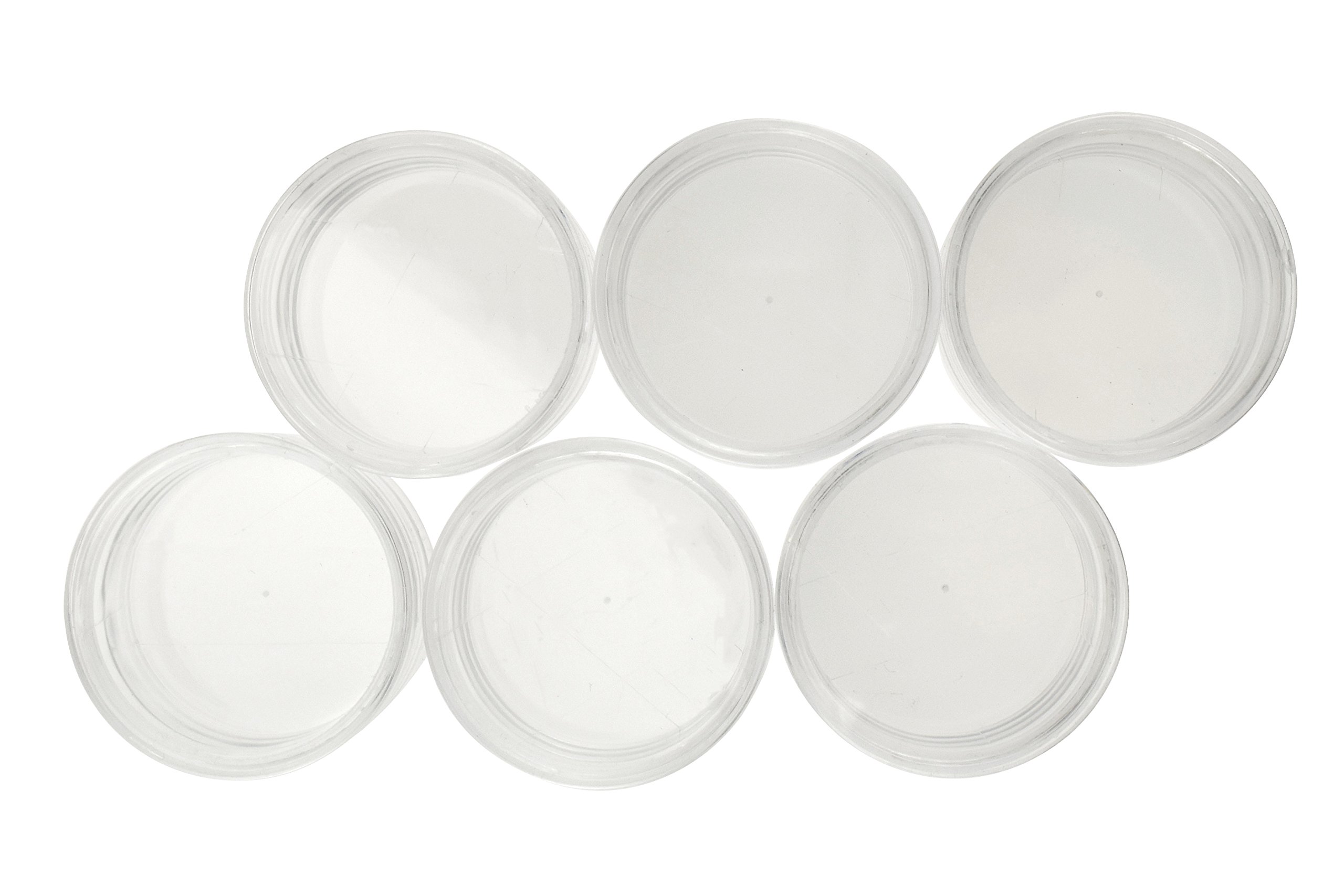 SE Plastic Storage Containers with Stackable Screw-On Lids, Clear (6 PC.) - 8744SBB