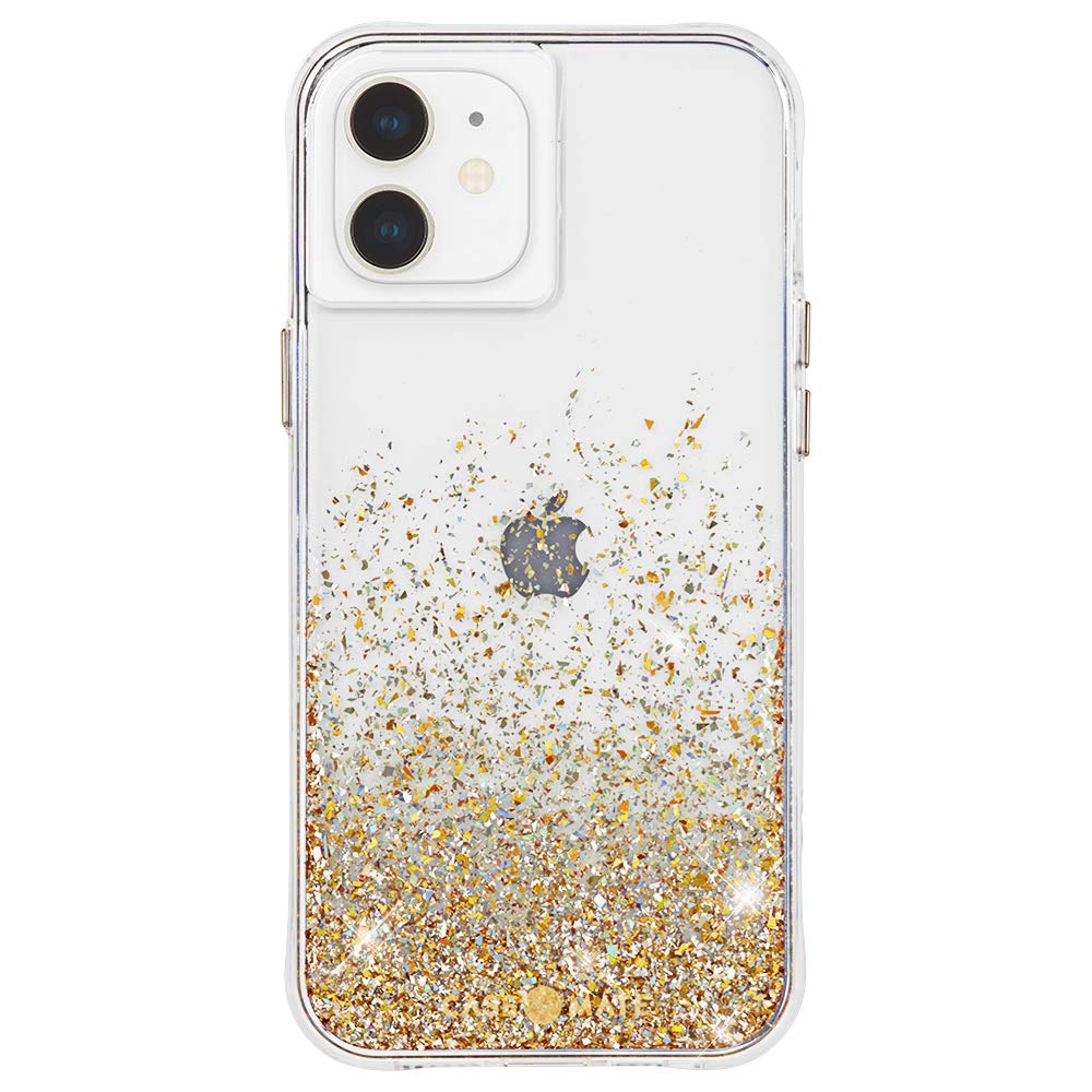 Case-Mate - Twinkle Ombre - Case for iPhone 12 Mini (5G) - 10 ft Drop Protection - 5.4 Inch - Gold