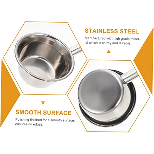 LIFKICH Long Handle Water Spoon Stainless Steel Serving Spoons Portable Bathtub Punch Ladle Wine Dipper Bath Rinse Cup Ladels and Spoons Soup Ladle Soup Scoop Kitchen Ladle Washed Shampoo
