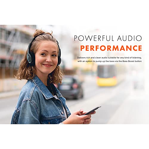 Sound Blaster JAM V2 On-Ear Lightweight Bluetooth 5.0 Wireless Headphones with USB-C, aptX Low Latency, aptX HD, Multipoint Connectivity, Voice Detection and Noise Reduction, 22 Hours Battery Life