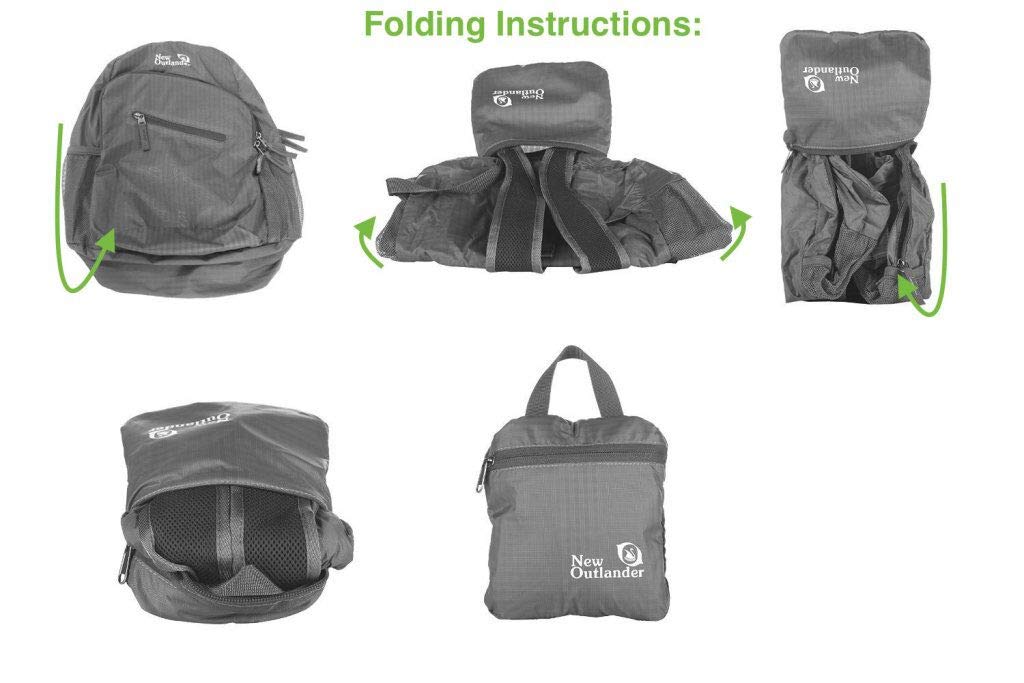 Outlander Packable Handy Lightweight Travel Hiking Backpack Daypack, Green