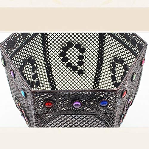 DYPASA Smart Trash Can Creative Personality Iron Trash Can Home Living Room Bedroom Garbage Box Large Capacity Trash Can Bathroom Trash Can