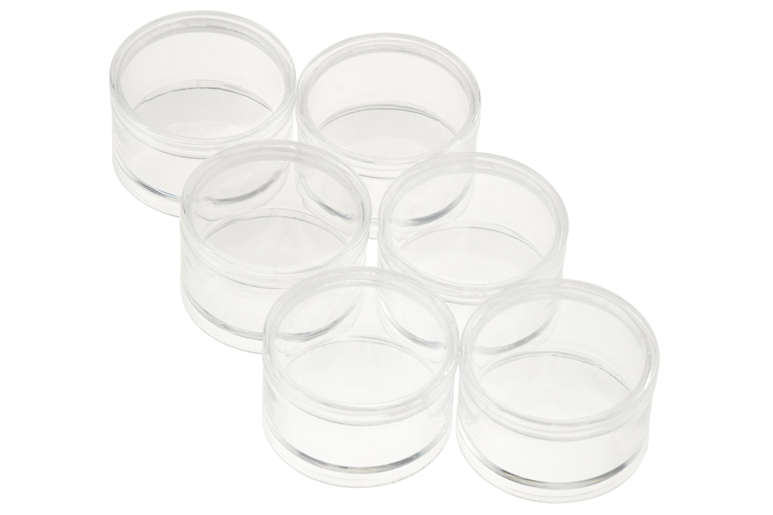 SE Plastic Storage Containers with Stackable Screw-On Lids, Clear (6 PC.) - 8744SBB