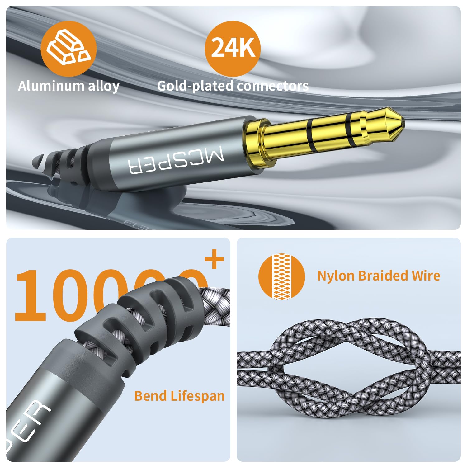 3.5mm to 2.5mm Aux Audio Cable (5FT),Replacement Audio Cord Compatible with SoundTrue Soundlink Bose 700 QuietComfort QC45 QC35II QC35 QC25 Noise Cancelling Headphones,NC700 On-Ear 2 OE2 OE2i (Grey)