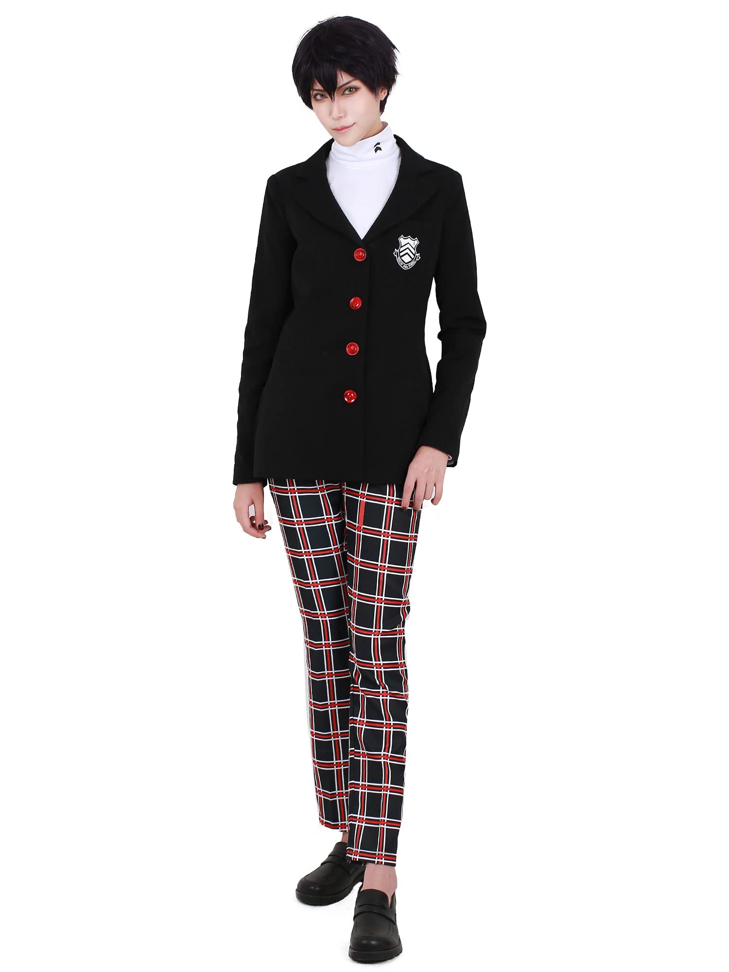 miccostumes Men's Costume Academy School Student Cosplay Winter Uniform Fullset(Men L)