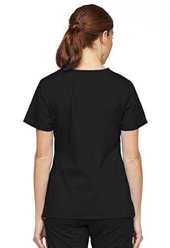 Dickies Womens Classic Medical-scrubs-shirts, Black, Small US