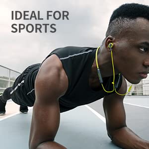 233621 Wave Bluetooth Neckband Headphones, 15 Hrs Playtime Stereo Wireless Earbuds with CVC 8.0 Call Noise Cancellation Microphone, 10.7 mm Drivers, IPX5 Waterproof & Skin-Friendly (Lime Coral)