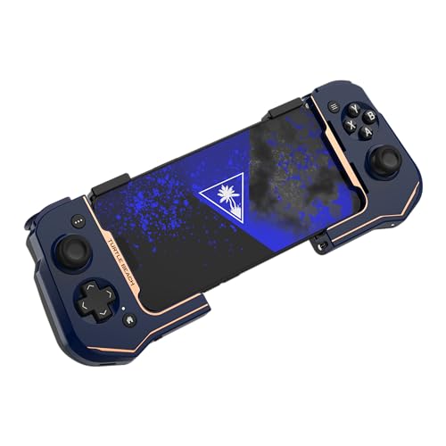 Turtle Beach Atom Mobile Game Controller with Bluetooth for Cloud Gaming on iPhone with Compact Shape, Console Style Controls & Low Latency Bluetooth β Cobalt Blue