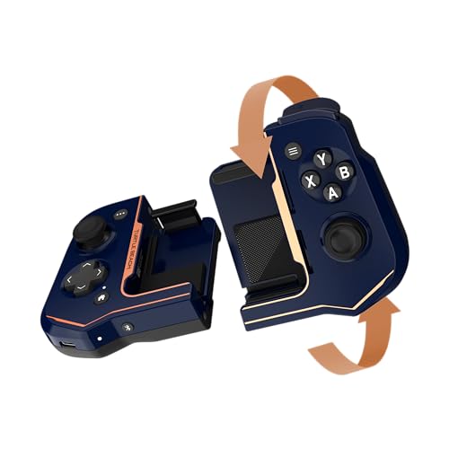 Turtle Beach Atom Mobile Game Controller with Bluetooth for Cloud Gaming on iPhone with Compact Shape, Console Style Controls & Low Latency Bluetooth β Cobalt Blue