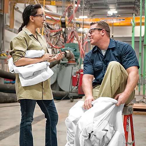 KleenGuard 49004 A20 Breathable Particle-Pro Coveralls, Zip, X-Large, White (Case of 24)