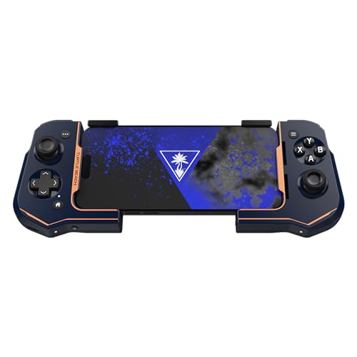 Turtle Beach Atom Mobile Game Controller with Bluetooth for Cloud Gaming on iPhone with Compact Shape, Console Style Controls & Low Latency Bluetooth β Cobalt Blue