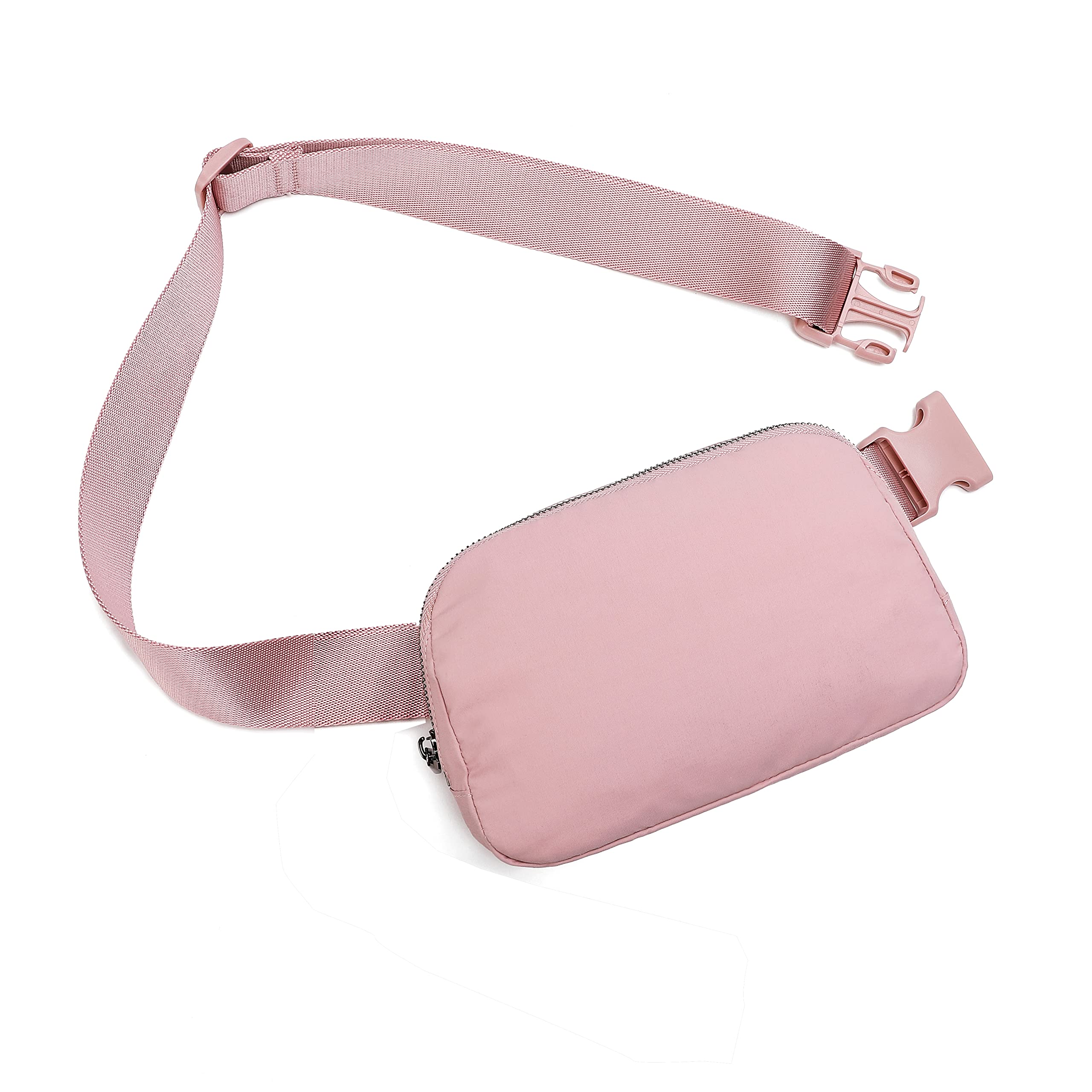 Fanny Belt Bag Waist Pack Crossbody Bags Bum Bag for Running Hiking Travel Workout Adjustable Strap for Women -pink