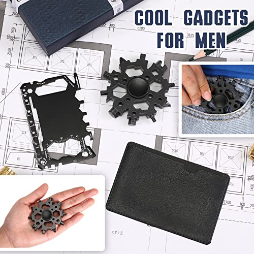 Stocking Stuffers Ideal Gifts for Christmas, Men, Dad, Husband, Boyfriend,46-in-1 Wallet Multitool Credit Card and Pocket Snowflake Multi Tools Cool Gadgets Tools Anniversary Birthday Gift