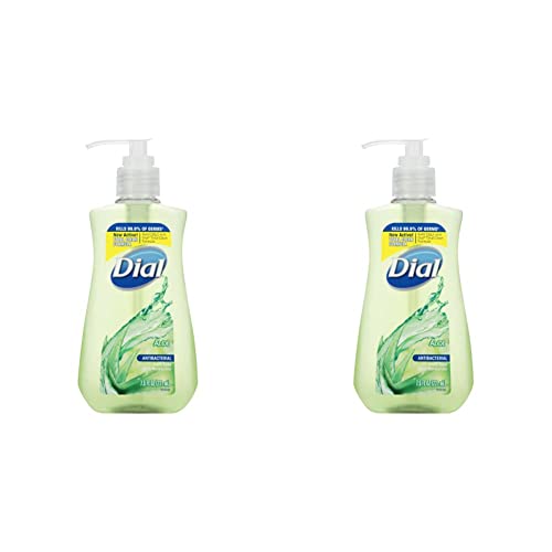 Dial Complete Antibacterial Liquid Hand Soap, Aloe Scent, 7.5 fl oz (Pack of 2)