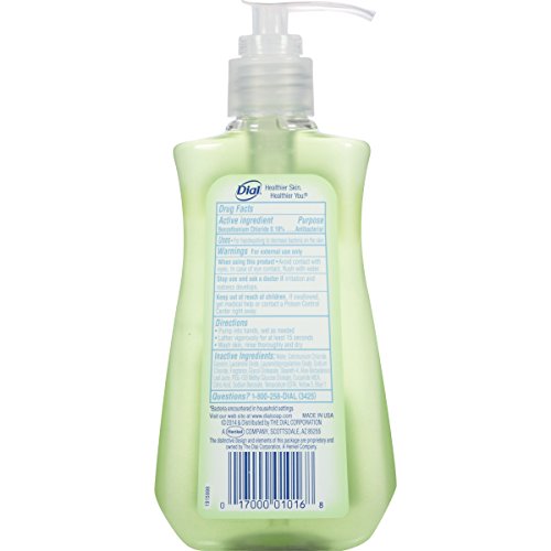 Dial Complete Antibacterial Liquid Hand Soap, Aloe Scent, 7.5 fl oz (Pack of 2)