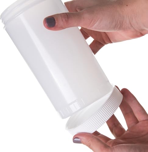 Carlisle FoodService Products Stor N' Pour Bottle Caps Lids with Stacking Ridge for Bar, Kitchen, And Restaurants, Plastic, 3.5 Inches, White, (Pack of 12)