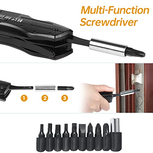 Gift For Dad, Multitool Pocket Knife, Cool Gadgets For Men, Christmas Birthday Gifts For Men Him Dad, Grandpa Fathers Gift Day From Wife Son Daughter.