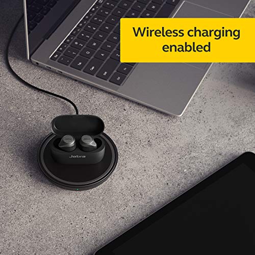 Jabra Elite 75tβ True Wireless Earbuds with Charging Case, Titanium Black β Active Noise Cancelling Bluetooth Earbuds with a Comfortable, Secure Fit, Long Battery Life, Great Sound