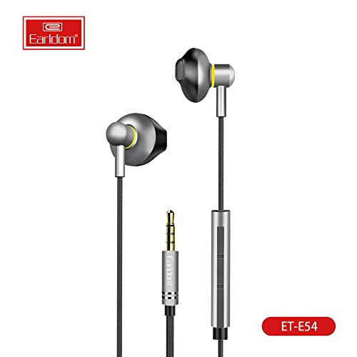 Wired Headphone Metal Earbuds by Amasing Noise Cancelling Stereo Heave Bass Earphones with Micphone Mic,in Ear Headphones Design for iPhone 5 6 Pink Samsung M9