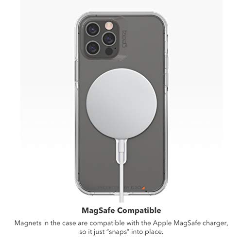 Gear4 ZAGG Crystal Palace Snap Case - Crystal Clear Impact Protection with MagSafe Compatibility for Apple iPhone 12 Mini (702007474)