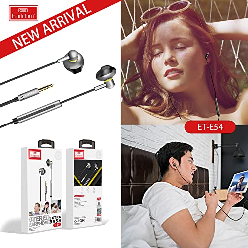 Wired Headphone Metal Earbuds by Amasing Noise Cancelling Stereo Heave Bass Earphones with Micphone Mic,in Ear Headphones Design for iPhone 5 6 Pink Samsung M9