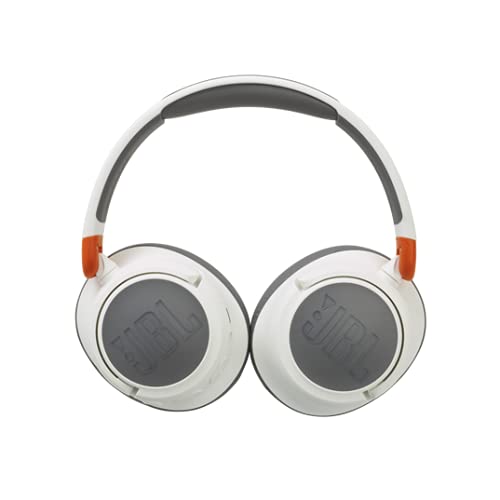 JBL JR 460NC Kids Over-Ear Wireless Noise Cancelling Headphone Bundle with gSport Case (White)