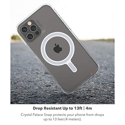 Gear4 ZAGG Crystal Palace Snap Case - Crystal Clear Impact Protection with MagSafe Compatibility for Apple iPhone 12 Mini (702007474)