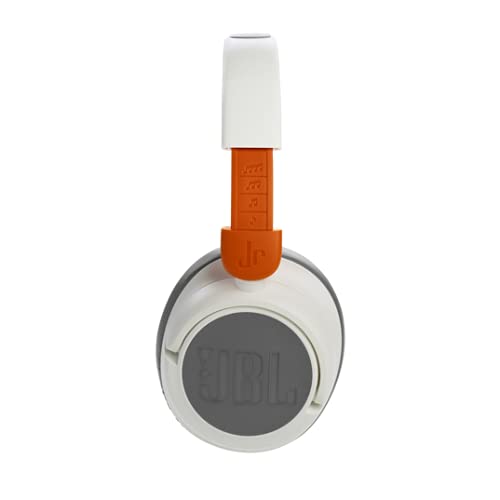 JBL JR 460NC Kids Over-Ear Wireless Noise Cancelling Headphone Bundle with gSport Case (White)