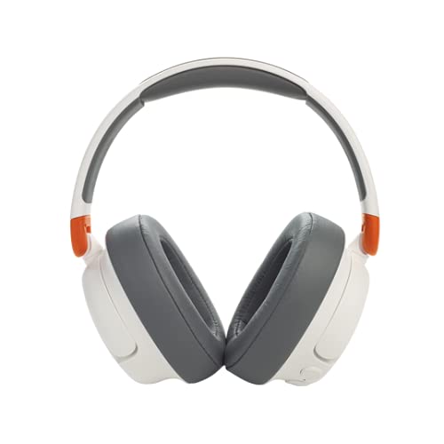 JBL JR 460NC Kids Over-Ear Wireless Noise Cancelling Headphone Bundle with gSport Case (White)