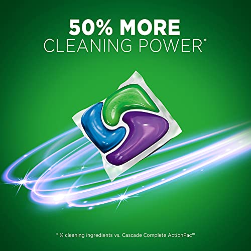 Dawn Platinum Powerwash Dish Spray Fresh Scent Refill - Multi 3 Pack & Cascade Platinum Dishwasher Pods, ActionPacs Dishwasher Detergent, Lemon, 62 Count