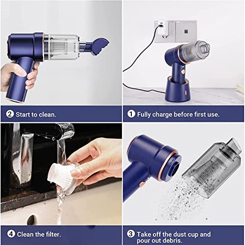 Nozaya Car Handheld Vacuum Cleaner Cordless - Wet and Dry, Easy to Carry