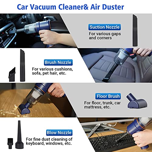 Nozaya Car Handheld Vacuum Cleaner Cordless - Wet and Dry, Easy to Carry