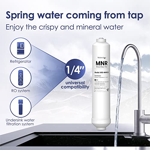 Waterdrop G3 Replacement Filter 1-Year Combo, 2 WD-G3-CF Filters and 1 WD-G3-CB Filter and 1 Mineral Filter, Replacement for WD-G3-W, WD-G3P600 and WD-G3P800-W Reverse Osmosis System, New Logo Design