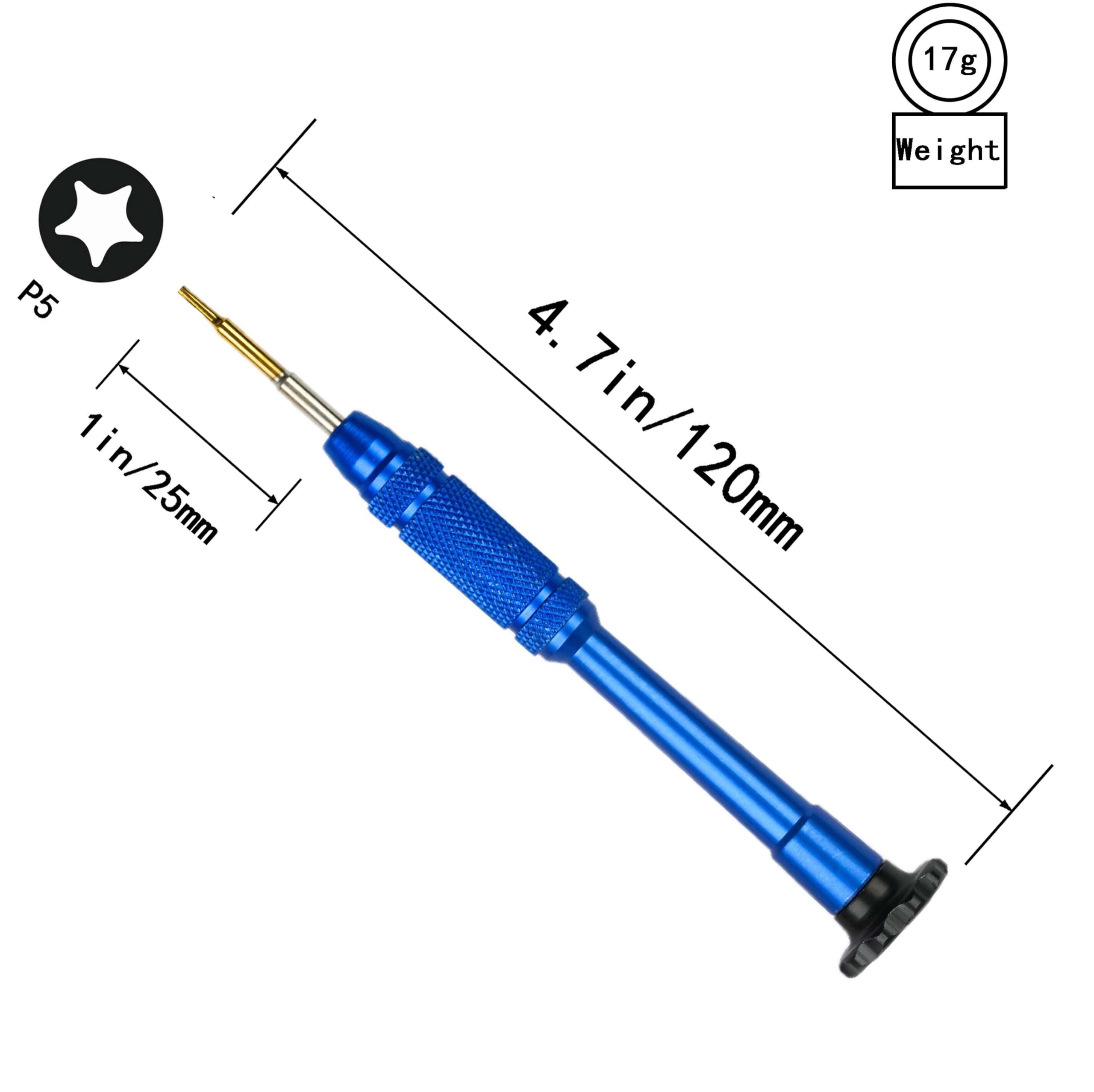 Precision P5 Pentalobe Screwdriver 5 Point Star 1.2mm Screwdriver(TS4) (PL4) for MacBook back panel screws
