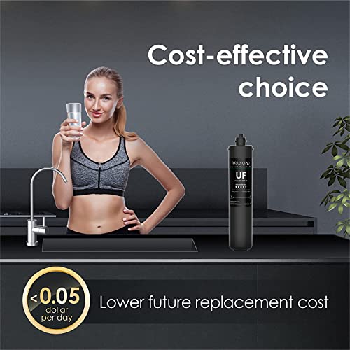 Waterdrop 15UA Under Sink Water Filter System and Waterdrop RF15-UF 0.01 Micron Replacement Filter Cartridge For 15UA/15UA-UF/15UB/15UB-UF/15UC/15UC-UF Under Sink Water Filter
