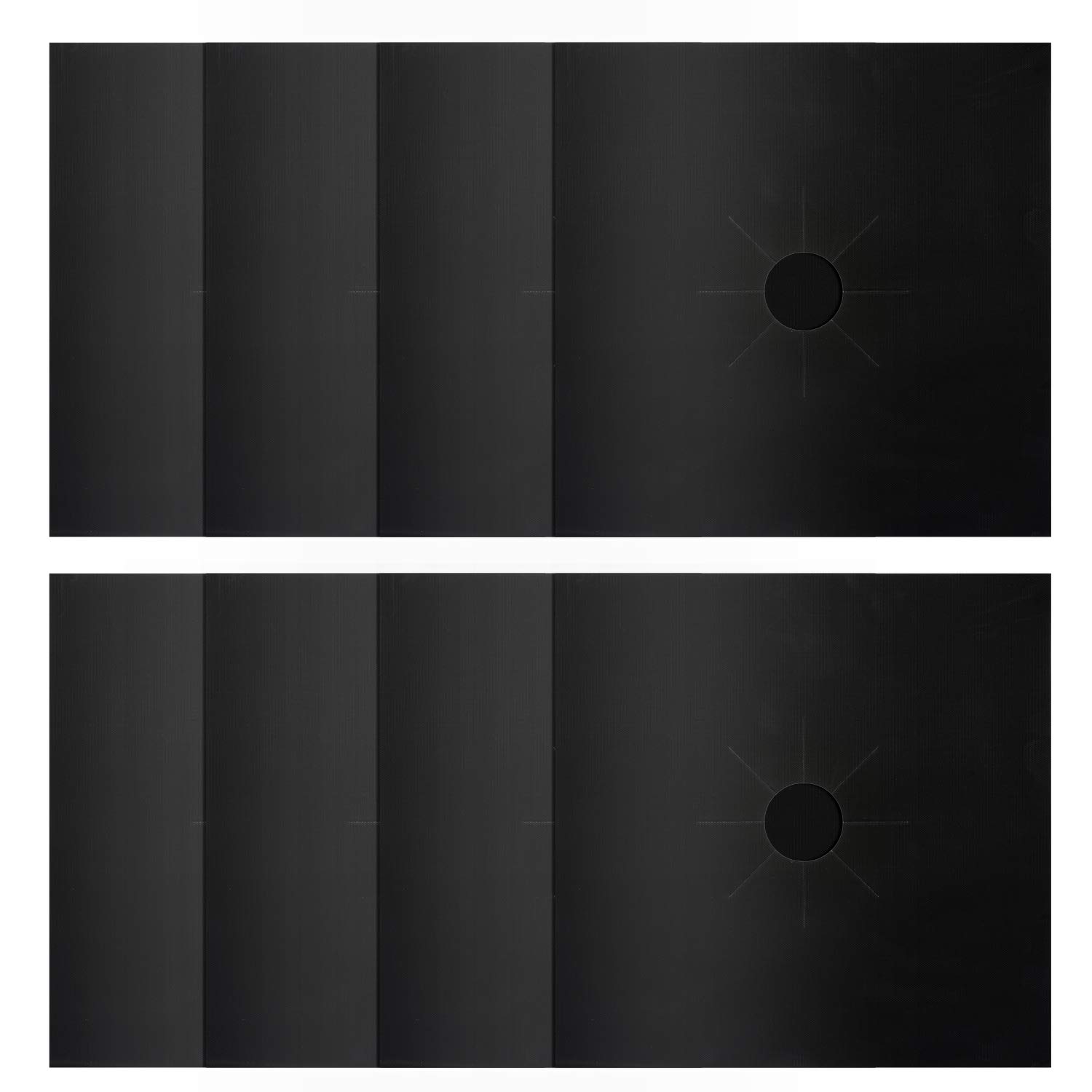 liboyixi Stove Burner Covers 8 Pack Reusable Gas Range Cuttable,Easy to CleanProtectors,Non-stick Stovetop Burner Liner Cover-Size 10.6"x 10.6"-Double Thickness 0.2mm,BPA Free, Heat-resistantă