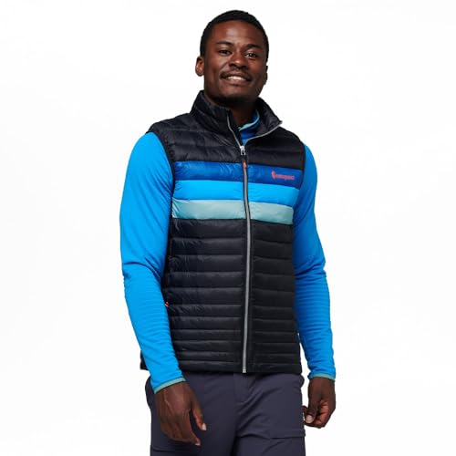 Cotopaxi Fuego Down Vest - Men's Black & Pacific Stripes X-Large