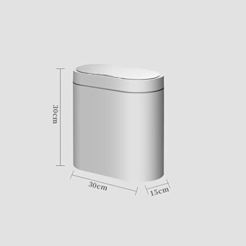 ALUKAP Small Garbage Can Smart Sensor Trash Can Automatic Household Electronic Trash Can Kitchen Trash Bin Toilet Waterproof Narrow Seam Sensor Bin