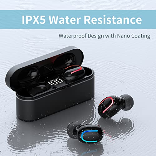 Wireless Earbuds Bluetooth 5.1 True Wireless Earbuds with Microphone, Noise Cancelling Wireless Ear Buds,Smallest Earbuds for Android,iOS,Ear pods Wireless Earbuds,audifonos Bluetooth inalambricos