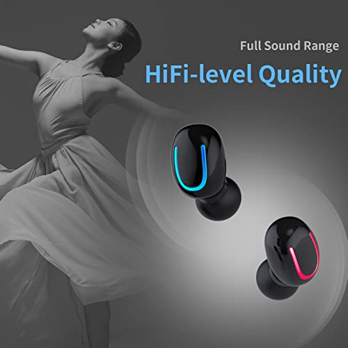 Wireless Earbuds Bluetooth 5.1 True Wireless Earbuds with Microphone, Noise Cancelling Wireless Ear Buds,Smallest Earbuds for Android,iOS,Ear pods Wireless Earbuds,audifonos Bluetooth inalambricos
